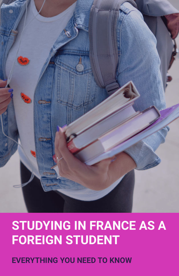 Infographic on studying in France as a foreign student